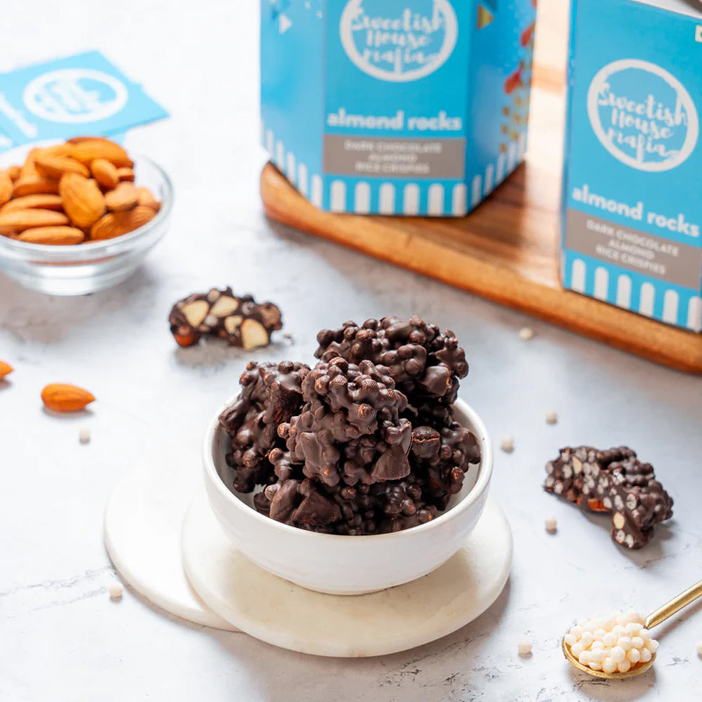 Buy Dark Chocolate Almond Online in India - Sweetish House Mafia