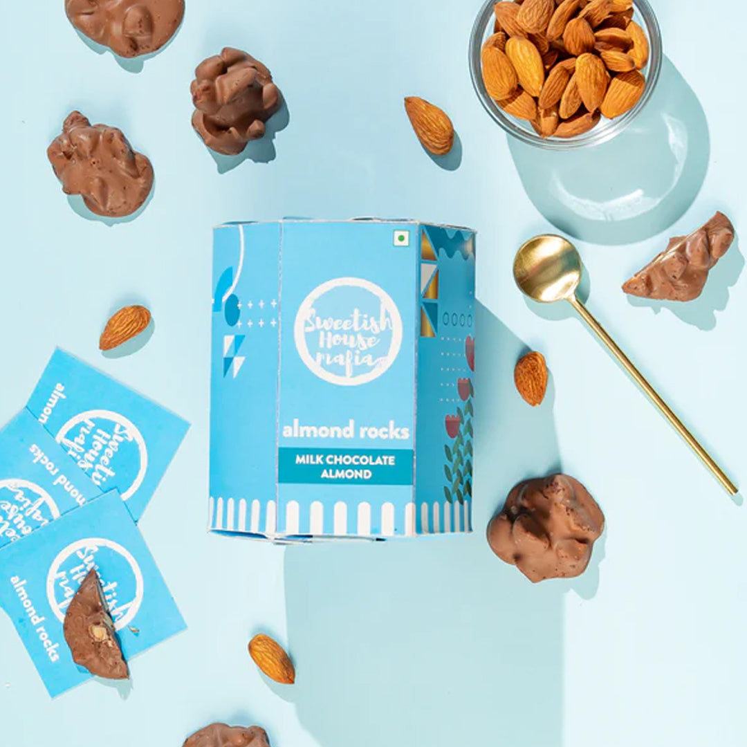 Buy Dark Chocolate Almond Online in India - Sweetish House Mafia